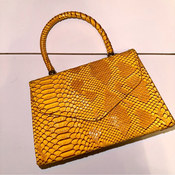 Bags | Snakeskin Handbag | Poshmark